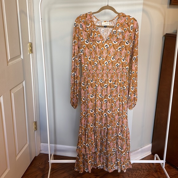 Universal Thread | Dresses | Universal Thread Maxi Dress Long Sleeve ...